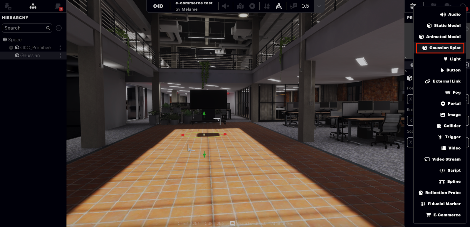 Gaussian Splat Components